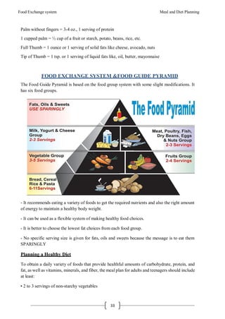 Food Exchange system for nutritionist and Dietetics | PDF