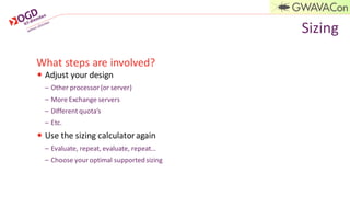 Exchange Architecture & Sizing | PDF