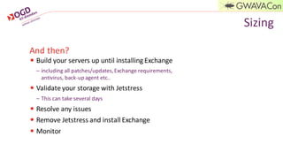Exchange Architecture & Sizing | PDF