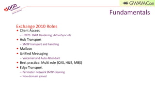 Exchange Architecture & Sizing | PPT