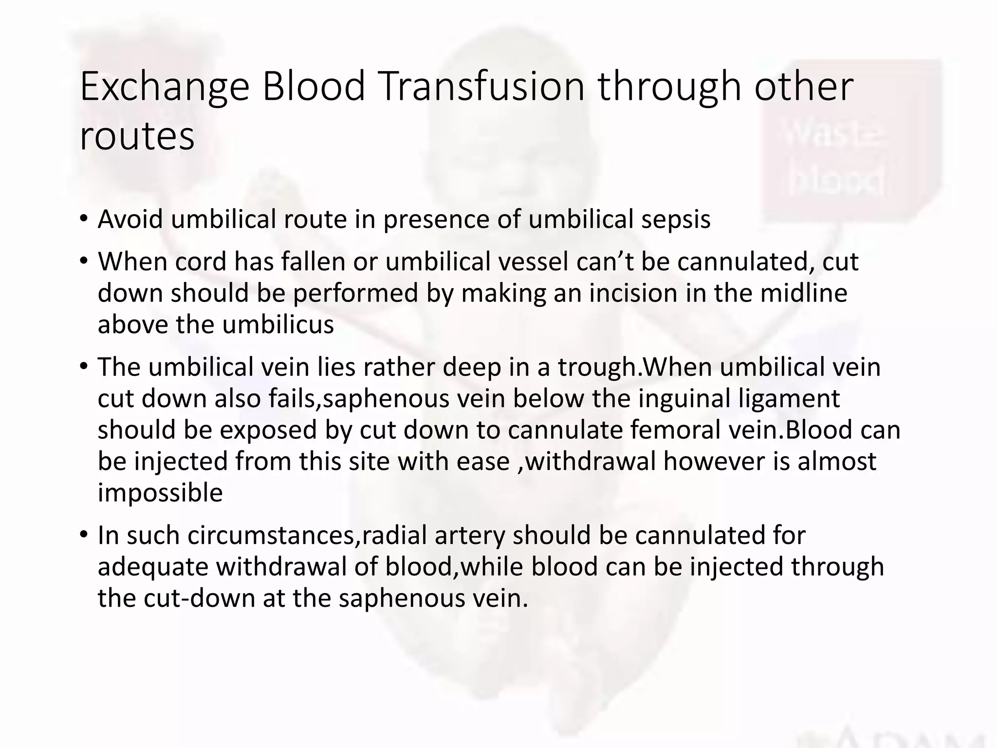 Exchange blood transfusion | PPTX