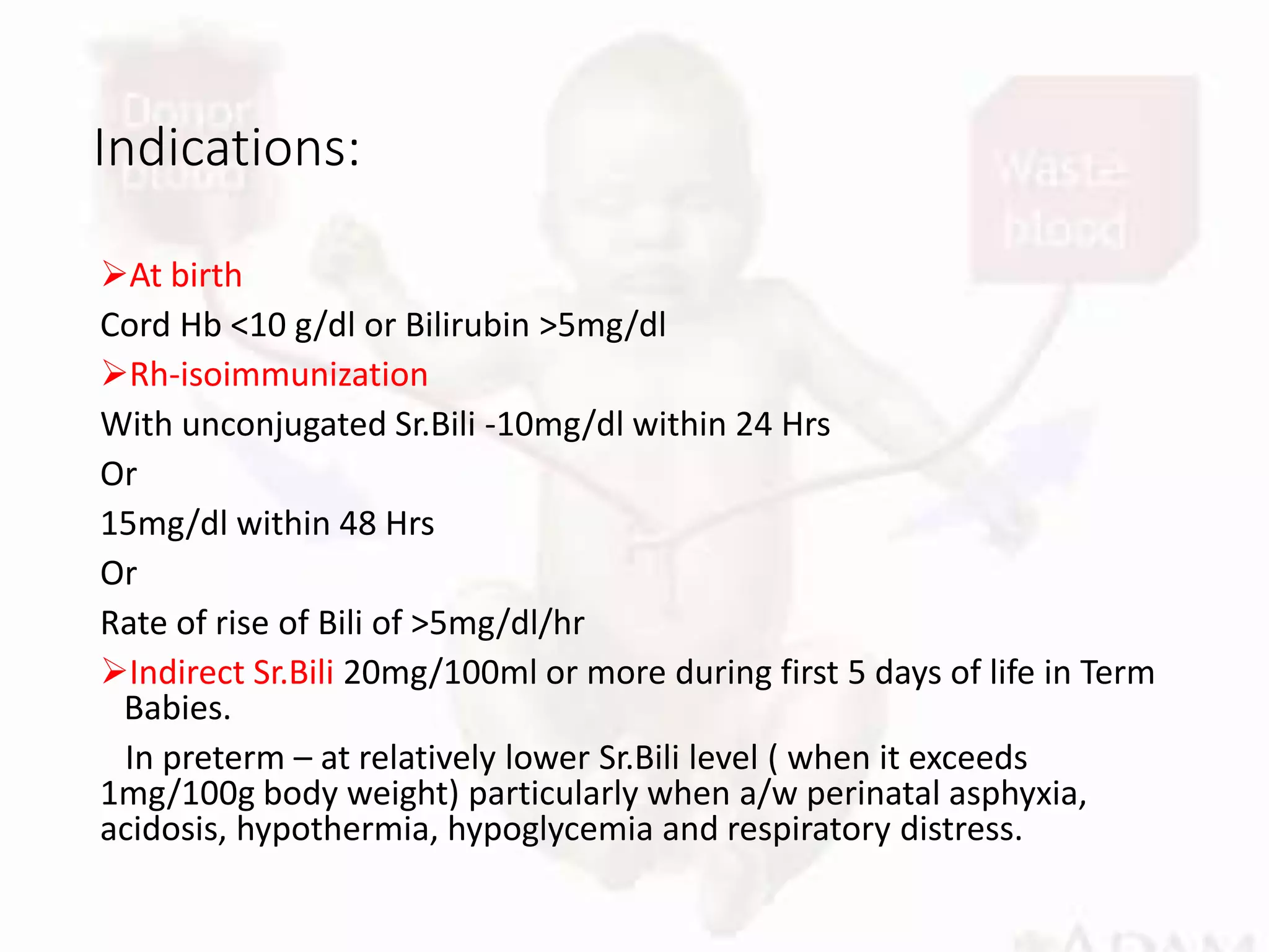 Exchange blood transfusion | PPTX