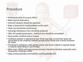 Exchange blood transfusion | PPTX