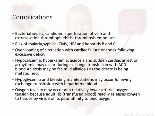 Exchange blood transfusion | PPTX | Blood Disorders | Diseases and ...