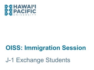 Exchange Immigration Regulations Session | PPT