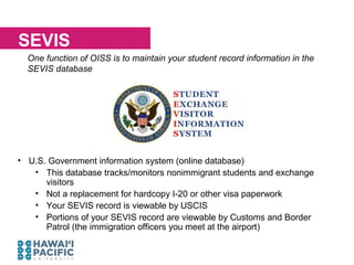 Exchange Immigration Regulations Session | PPT