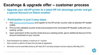 Exchange offer process -HP Printer | PPTX | IT and Internet Support ...
