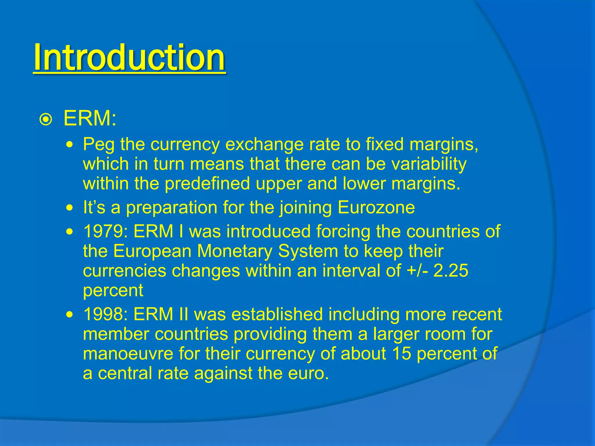 Exchange rate mechanism sweden | PPTX