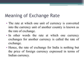 Exchange rate policy of rbi | PPSX