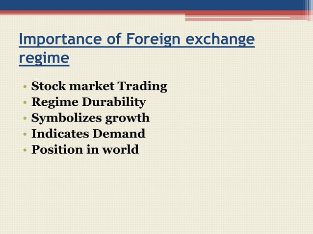 Exchange rate regimes | PPTX