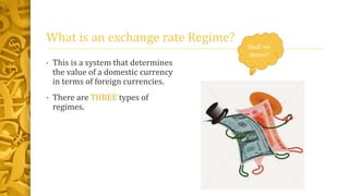 Exchange rate regimes | PPTX