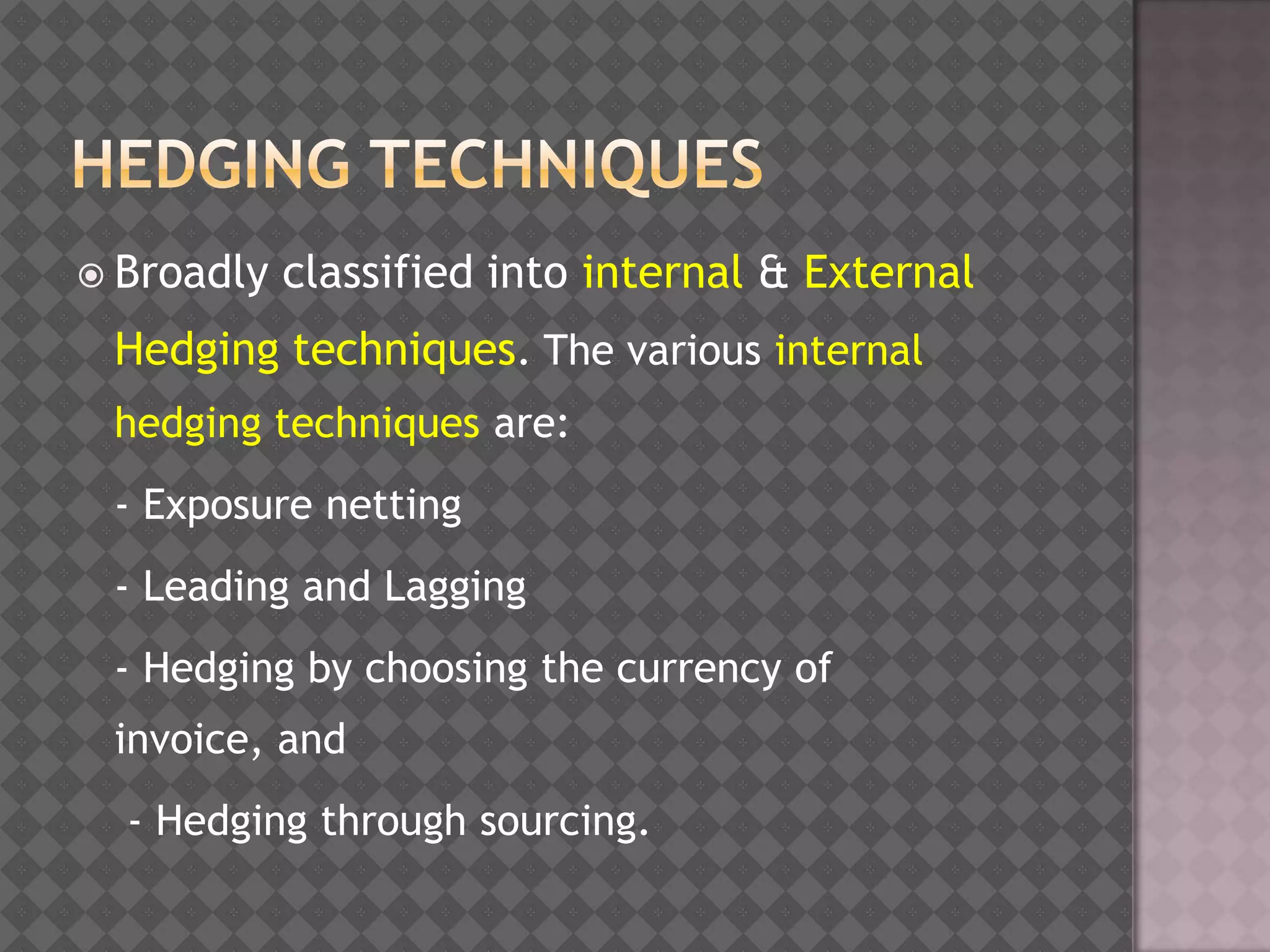 Exchange Rate Risk Hedging By Indian Companies | PPTX