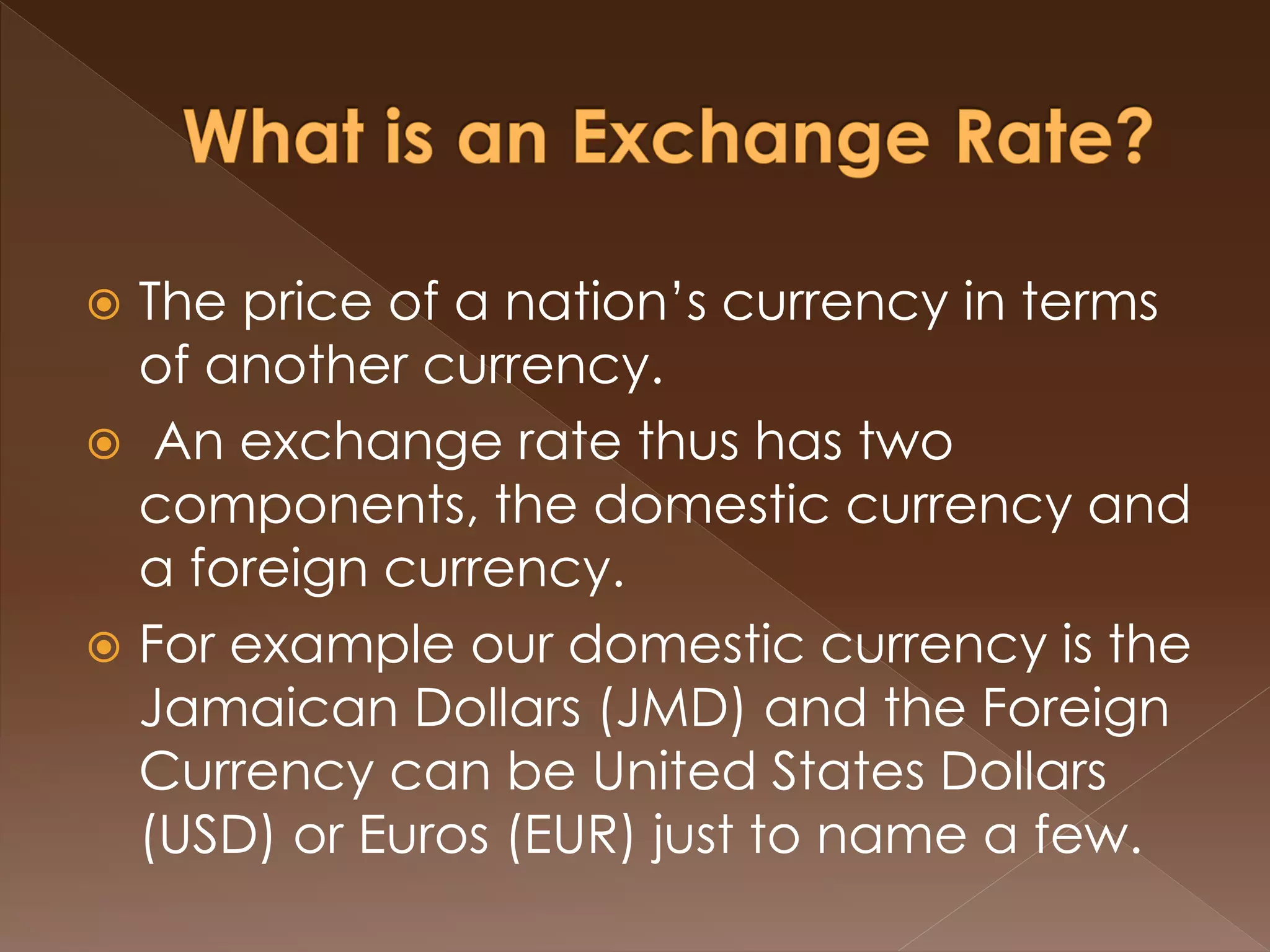 Exchange Rate | PPTX
