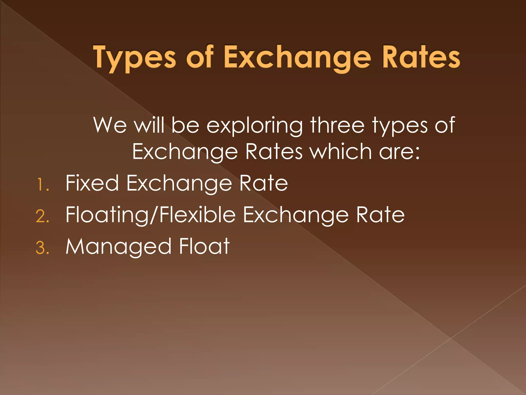 Exchange Rate | PPTX