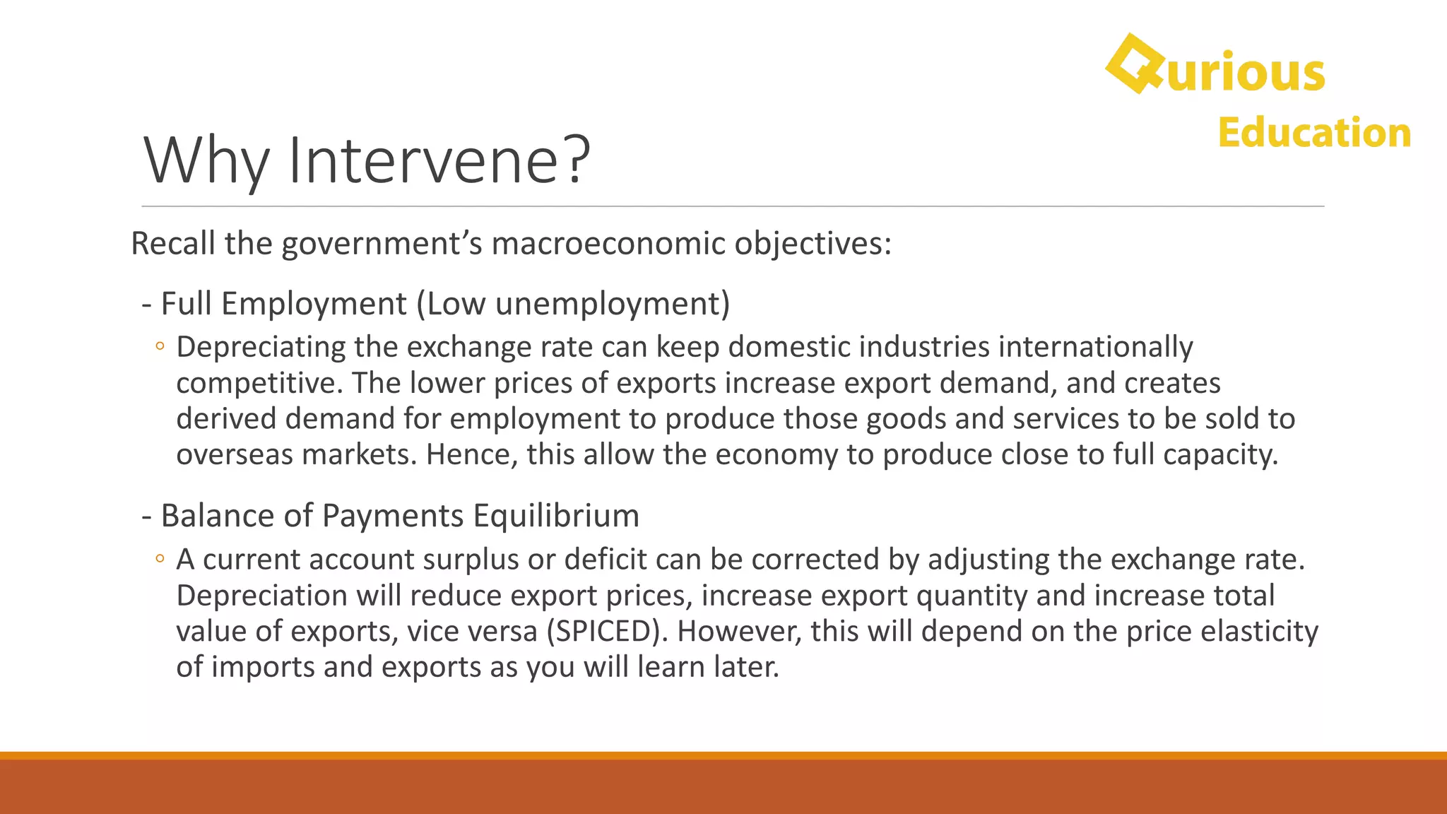 Exchange Rates Notes - A-level & IB Economics | PDF