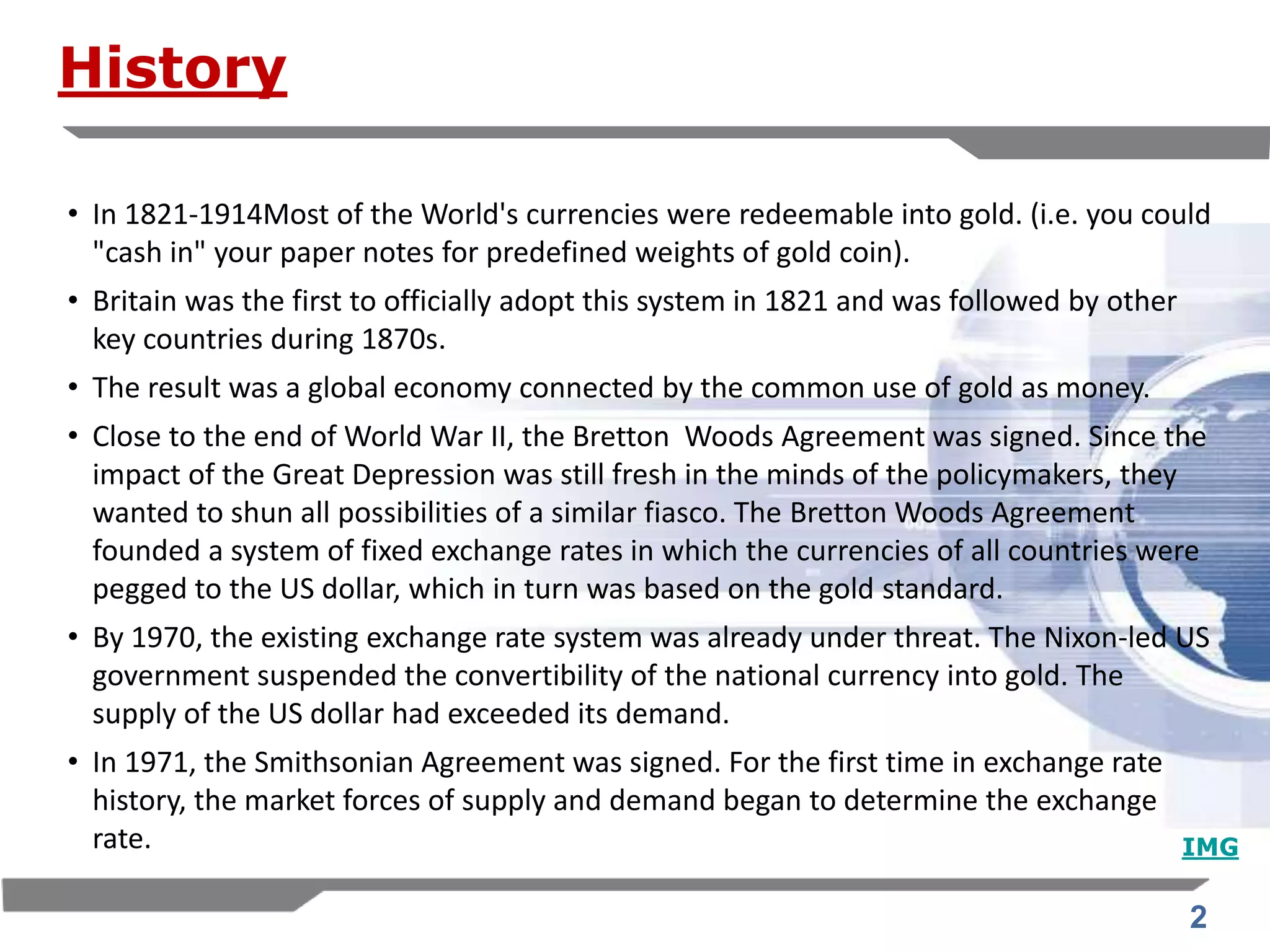 Exchange rate system | PPTX