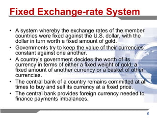 Exchange rate system | PPTX