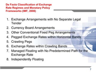 Exchange rate system | PPTX