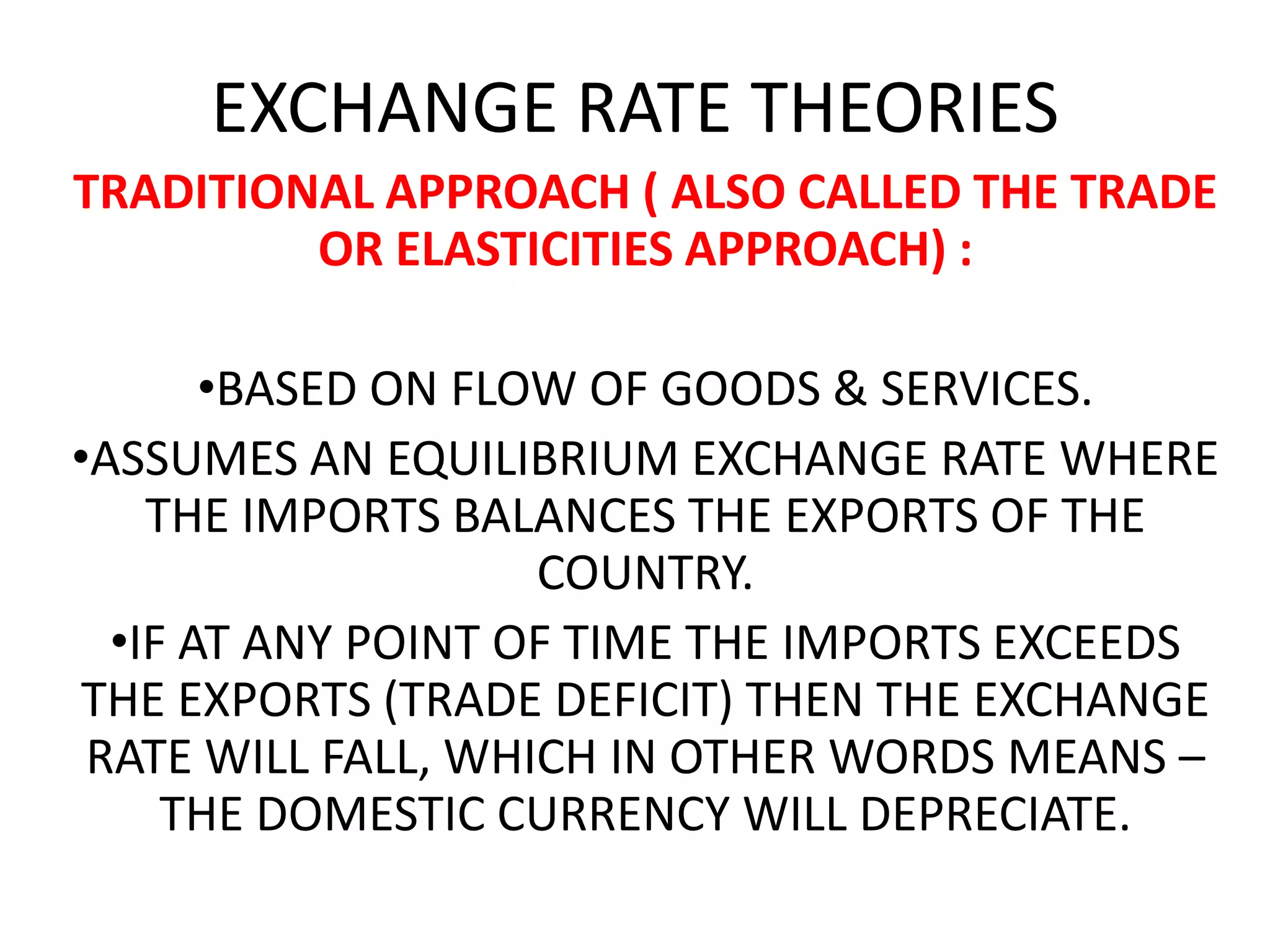Exchange rate theories | PPTX