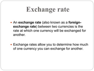 Exchange rate volatility | PPTX
