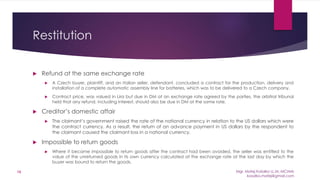 Exchange risks in long term contracts | PPT