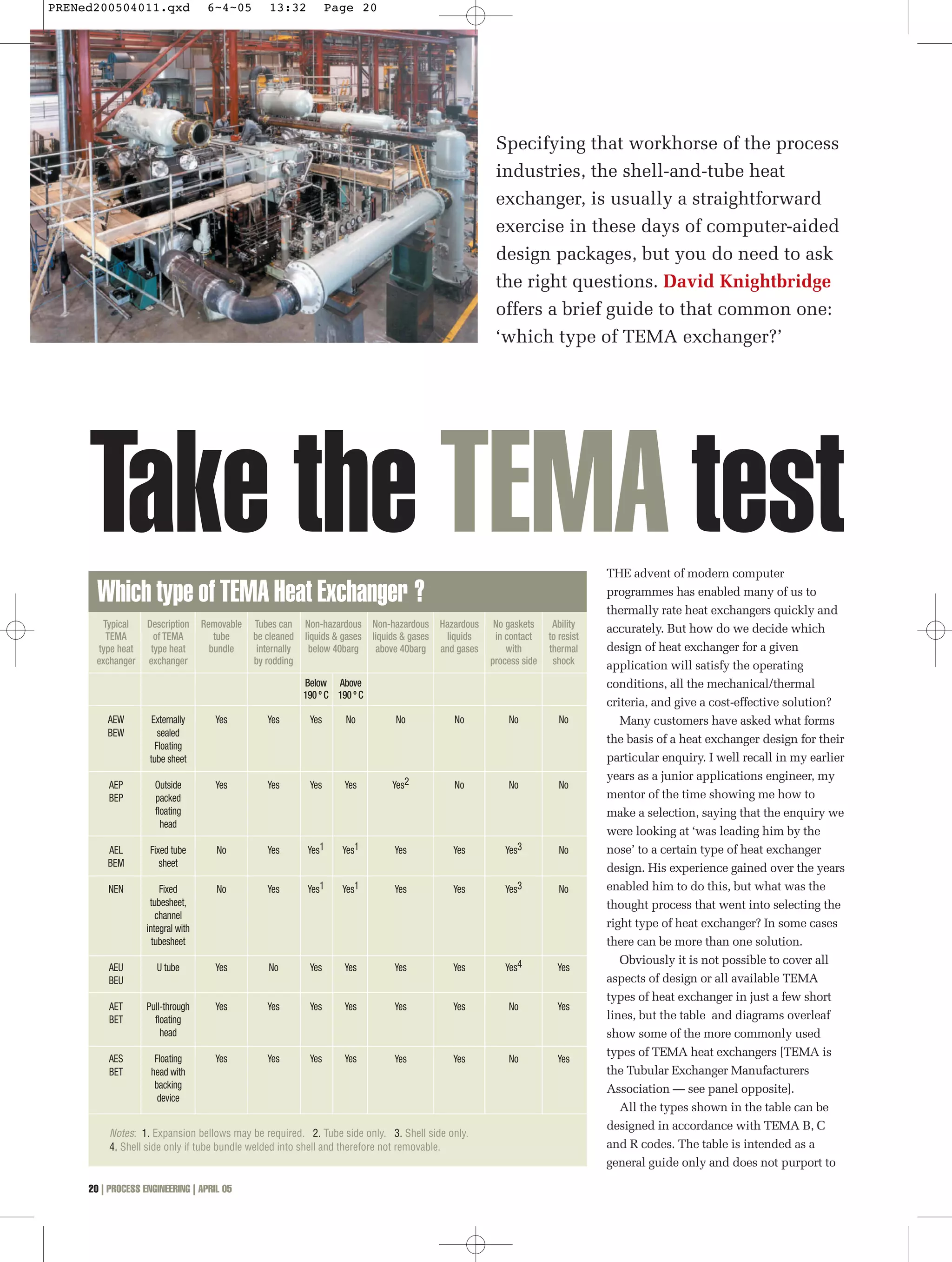Exchanger types | PDF