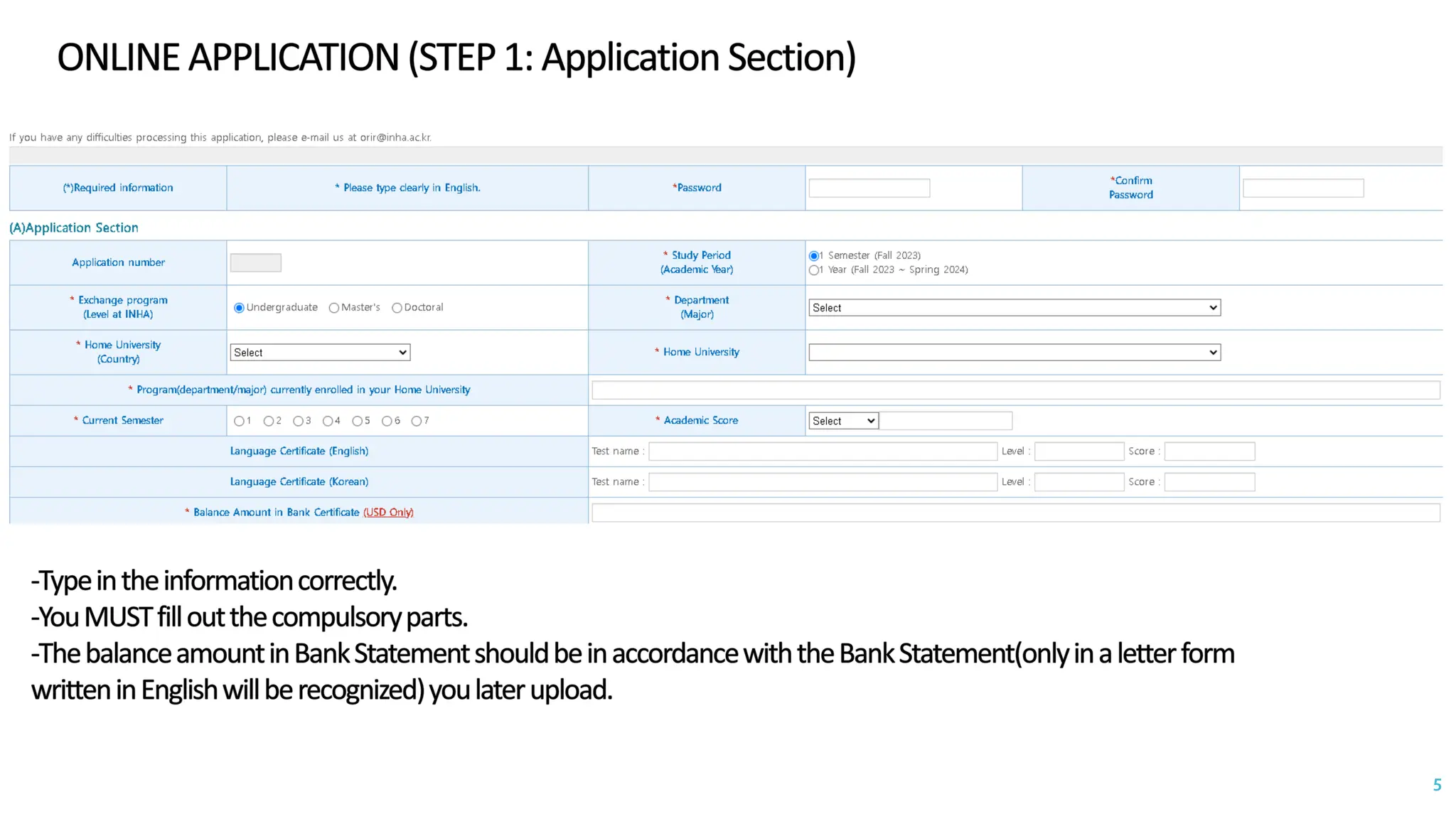 Exchange Student Application Guide for 2023 fall.pptx
