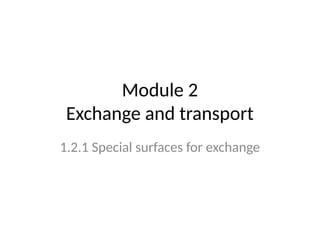 Different exchange_surfaces in organisms | PPTX