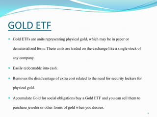 Exchange traded funds | PPTX