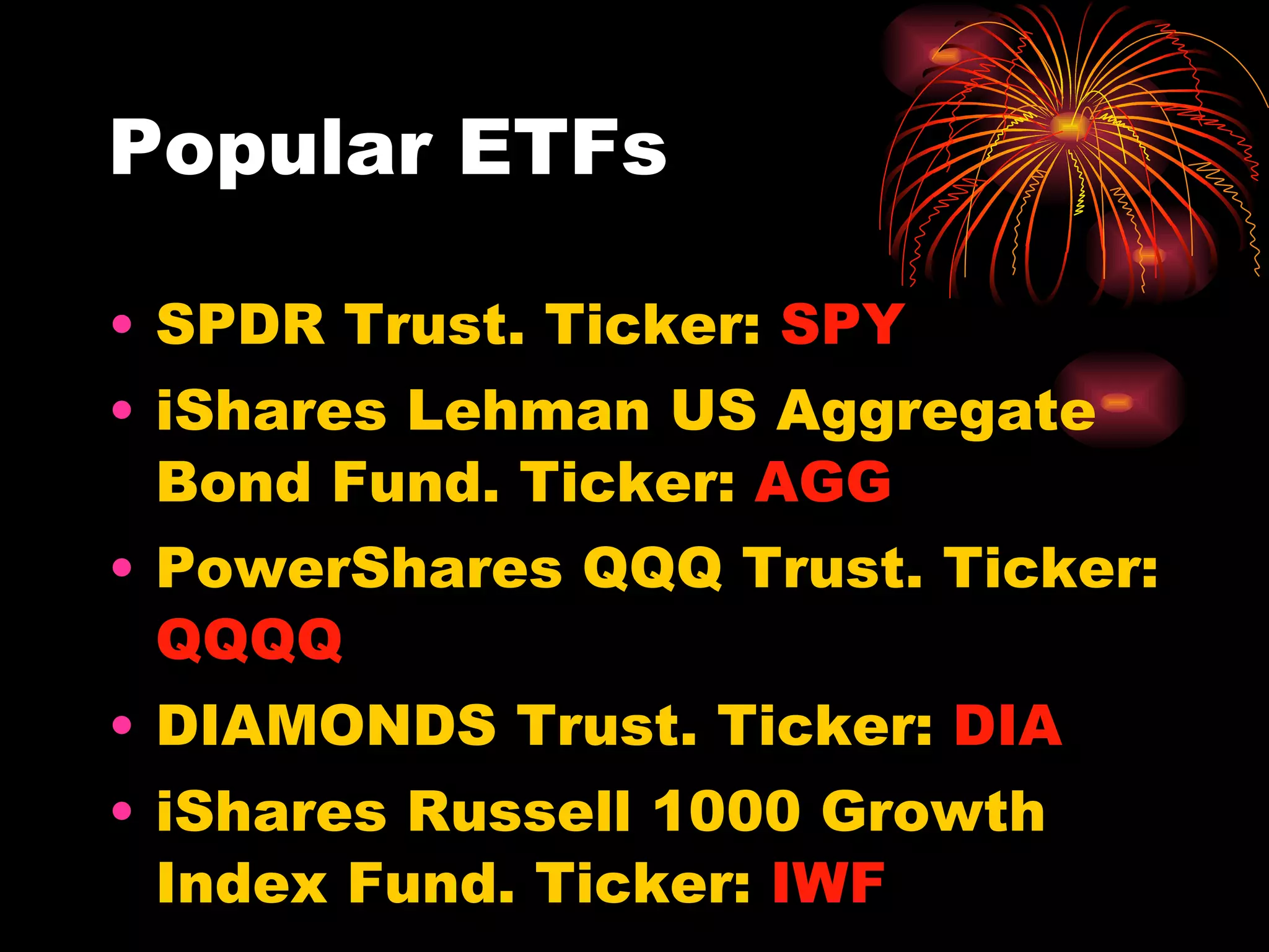 Exchange Traded Funds | PPT
