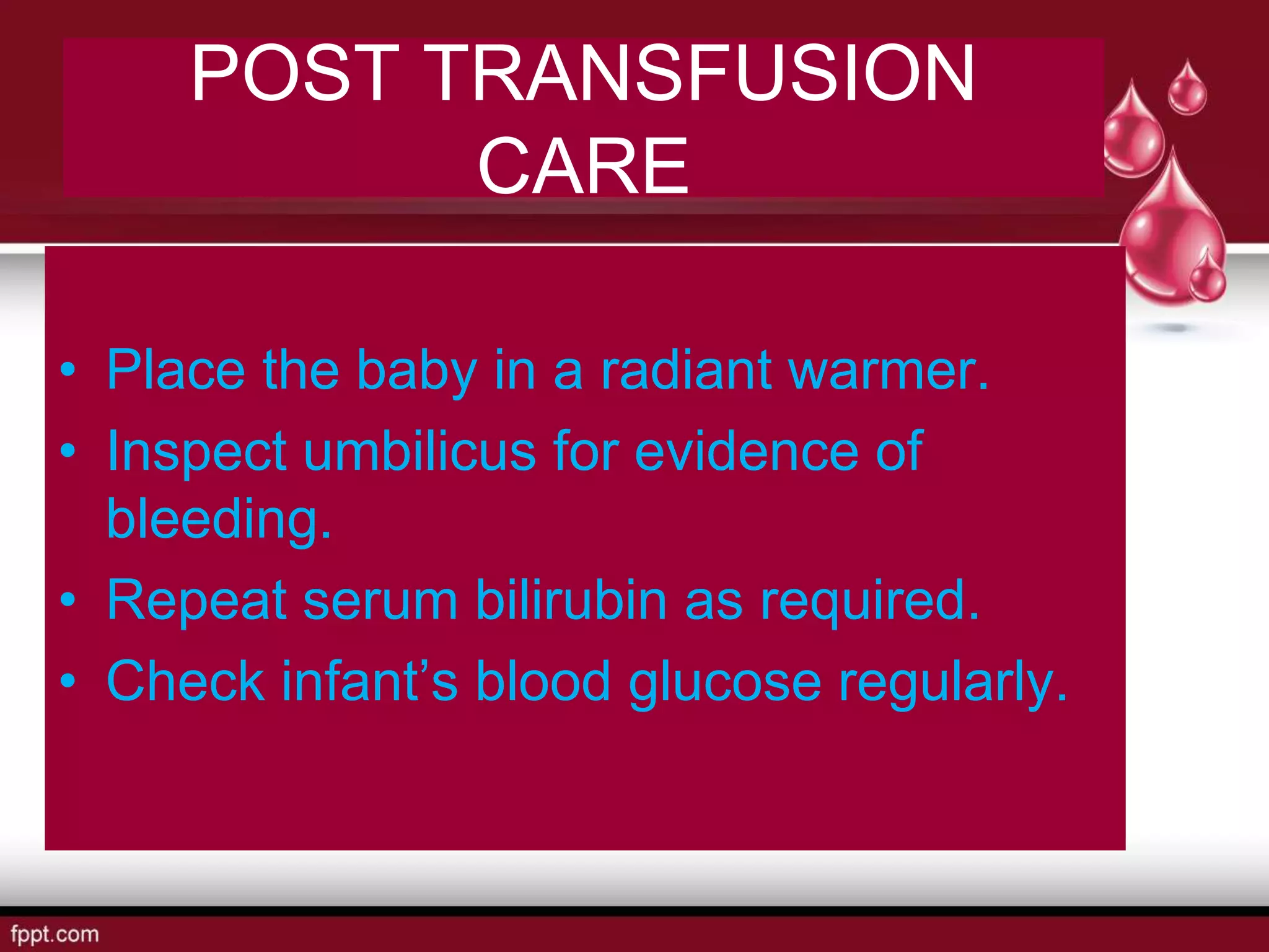 Exchange Transfusion PPT | PPT
