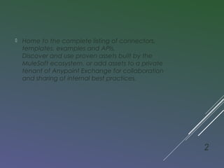 Exchange with anypoint platform | PPT