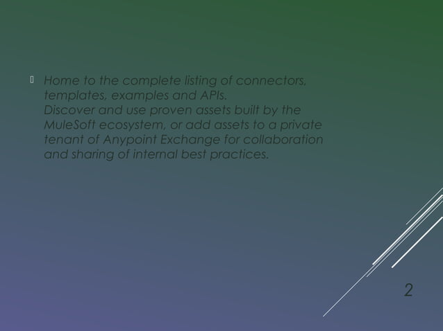 Exchange with anypoint platform | PPT