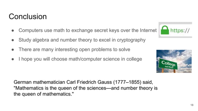 How do computers exchange secrets using Math? | PPT