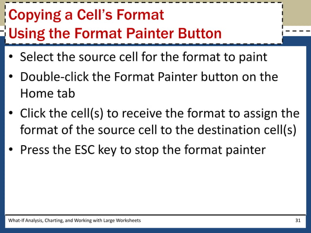 Excel chapter 03 | PPTX