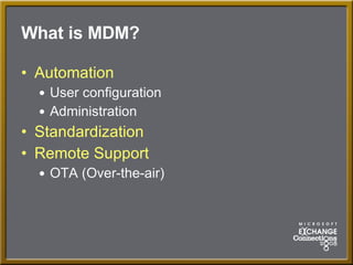 Mobile Device Management | PPT