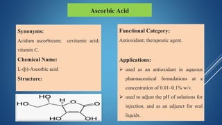 Excipient and dosage form formulation | PPTX