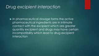 Excipient interaction sb | PDF | Digestive Disorders | Diseases and Conditions