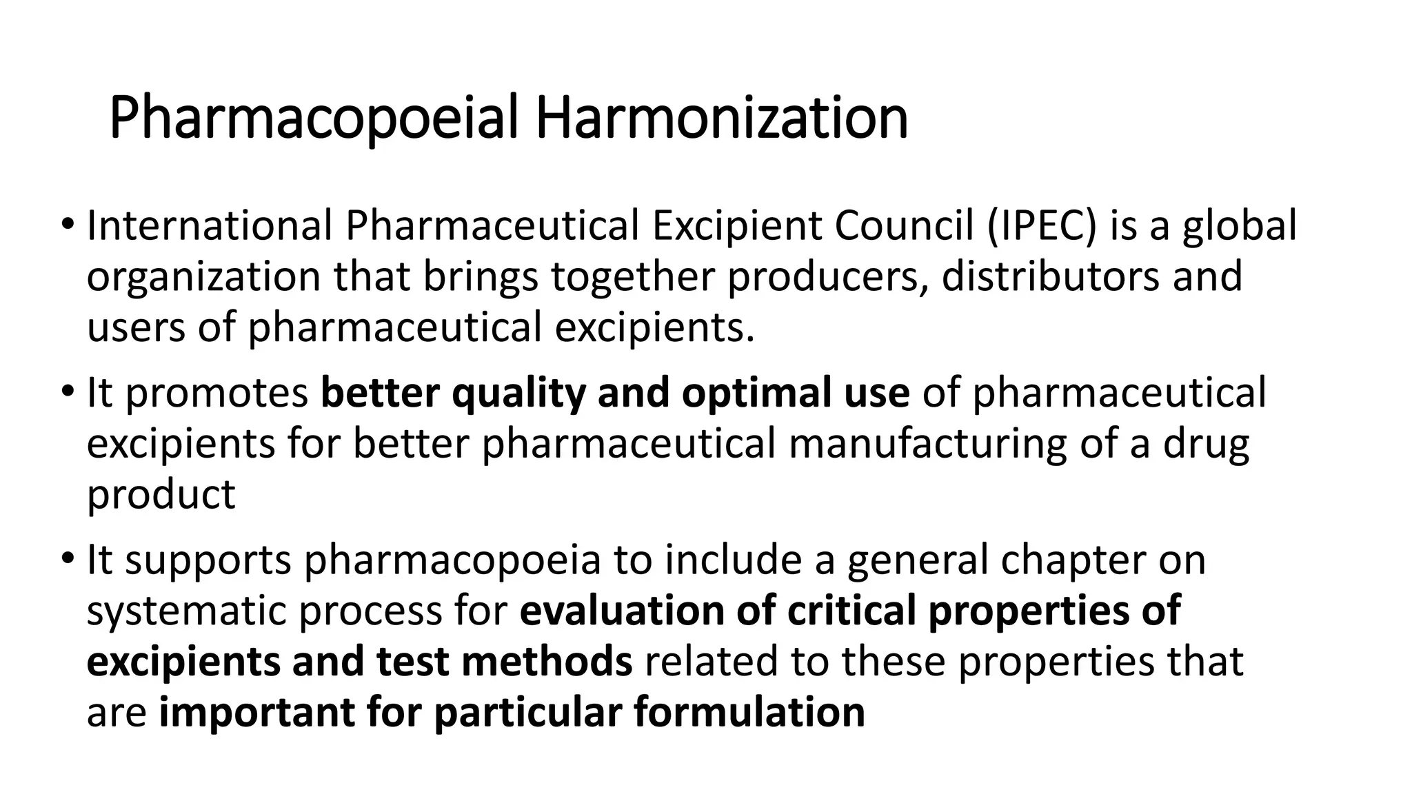 Excipient regulatory sb | PDF