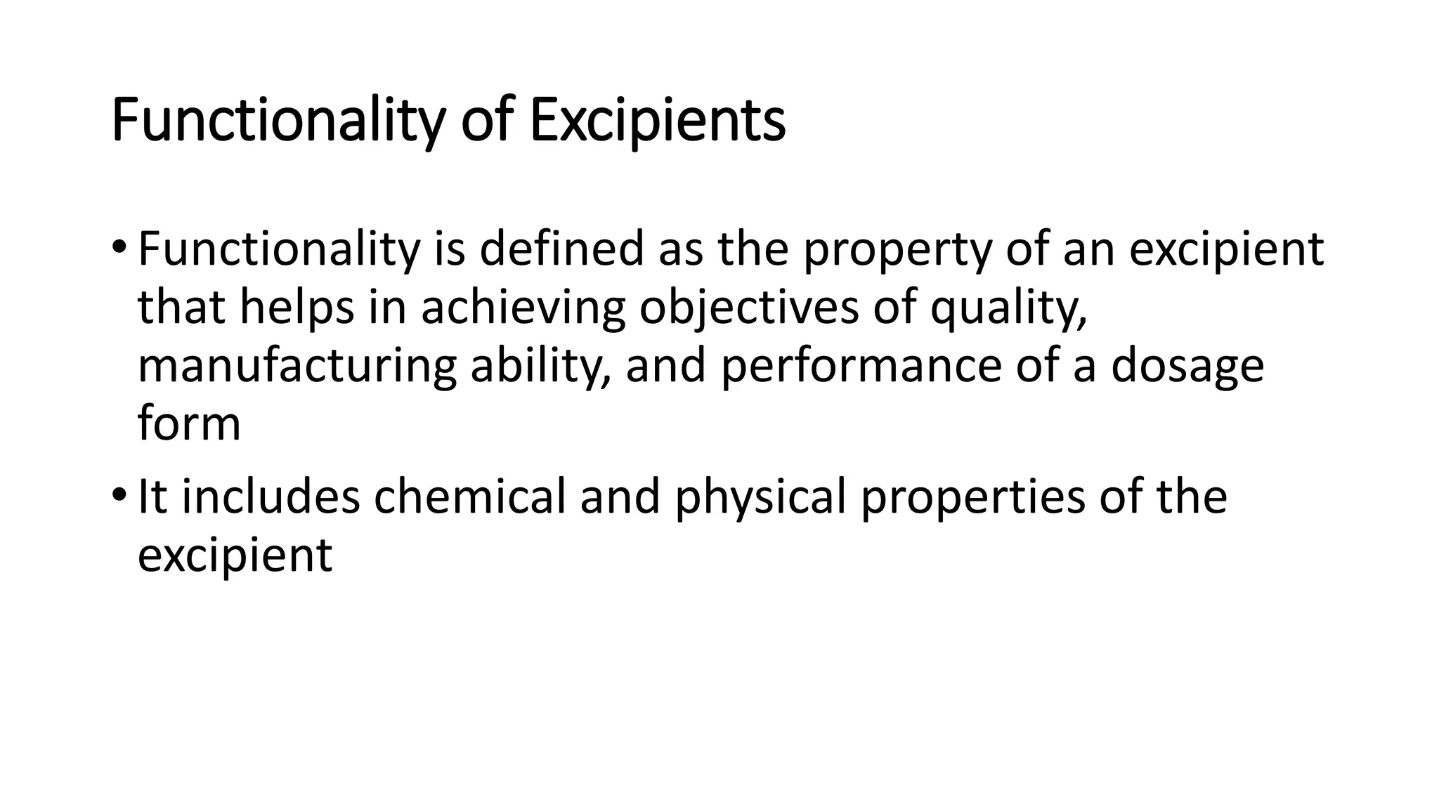 Excipient regulatory sb | PDF