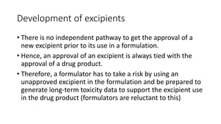 Excipient regulatory sb | PDF