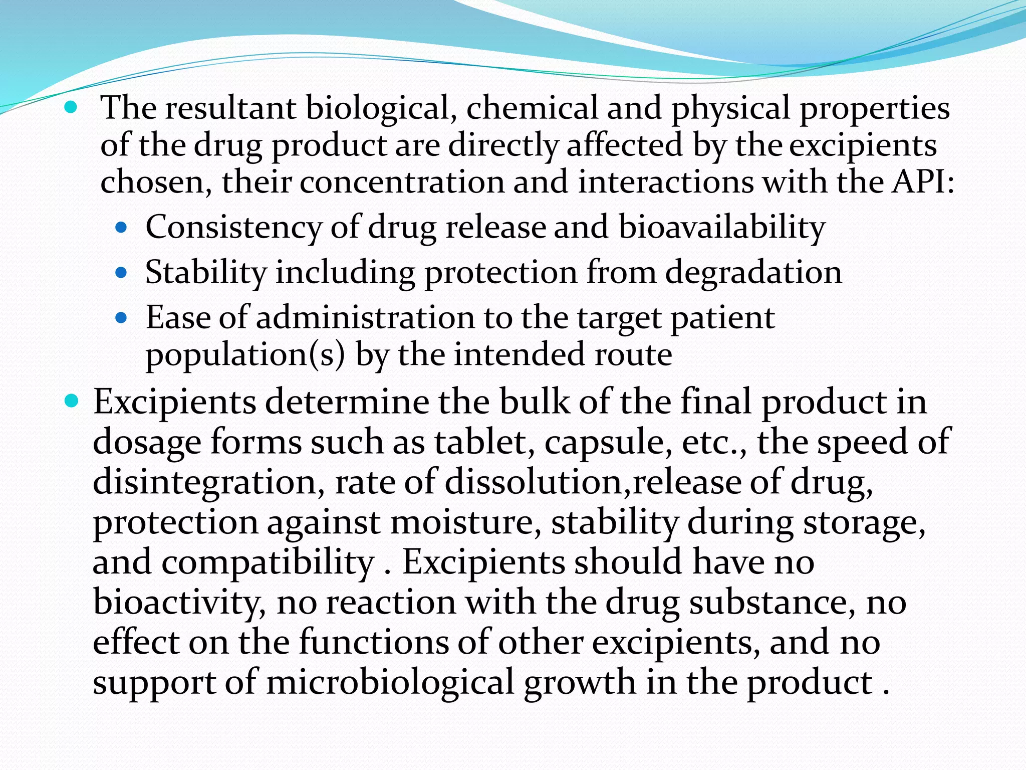 Excipients | PPTX