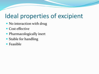 Excipients | PPTX