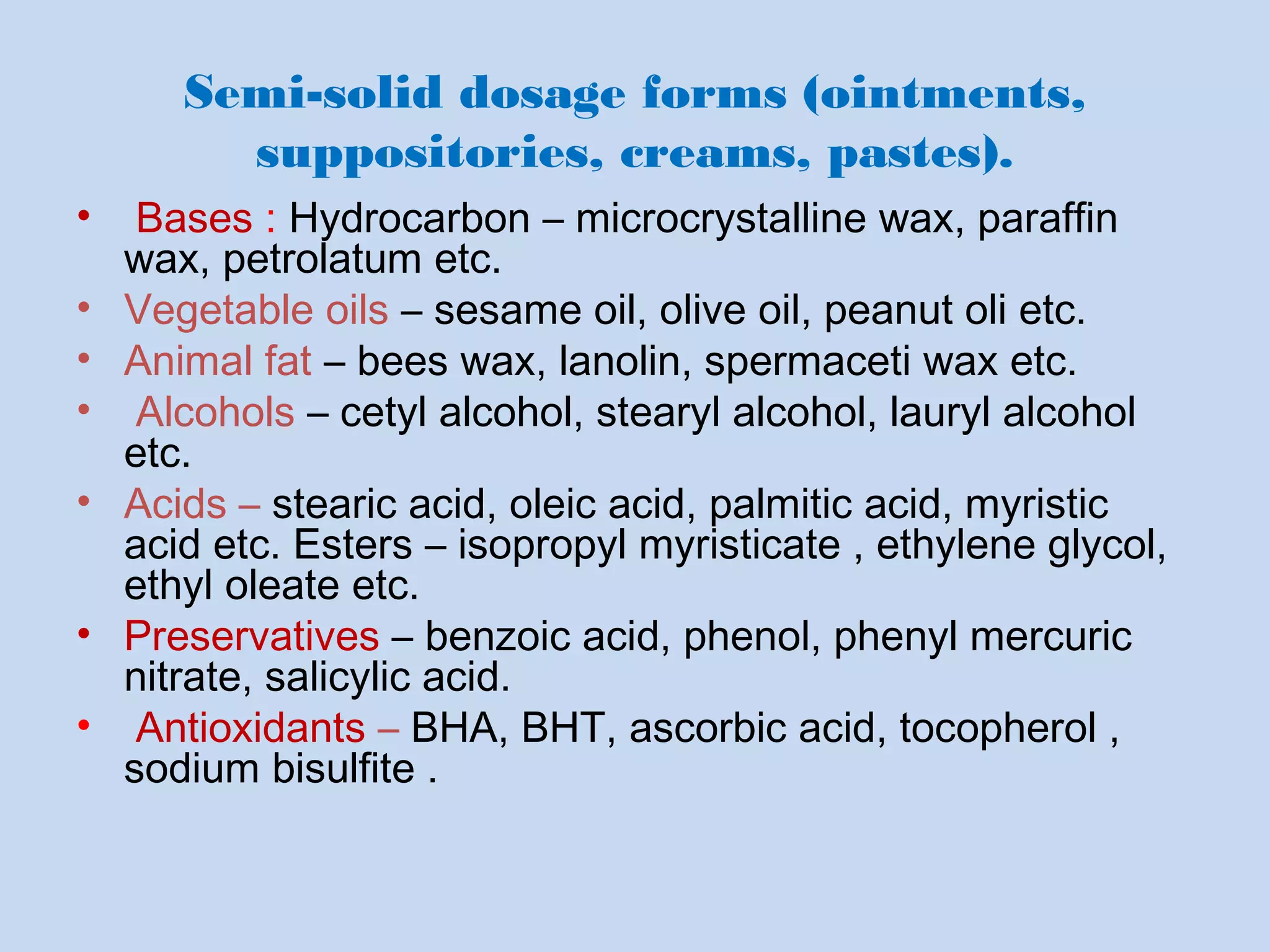 PHARMACEUTICAL EXCIPIENTS | PPT