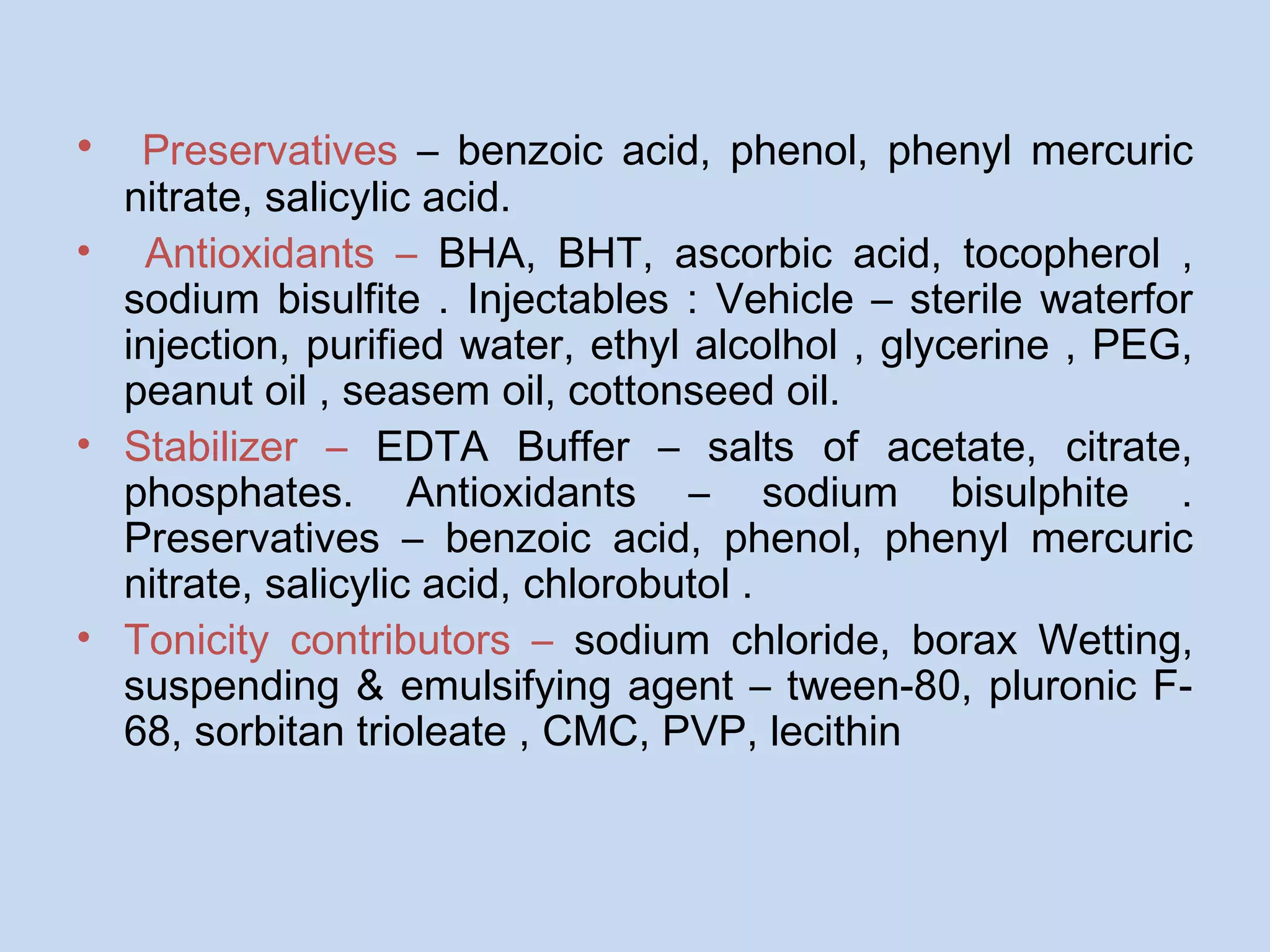 PHARMACEUTICAL EXCIPIENTS | PPT