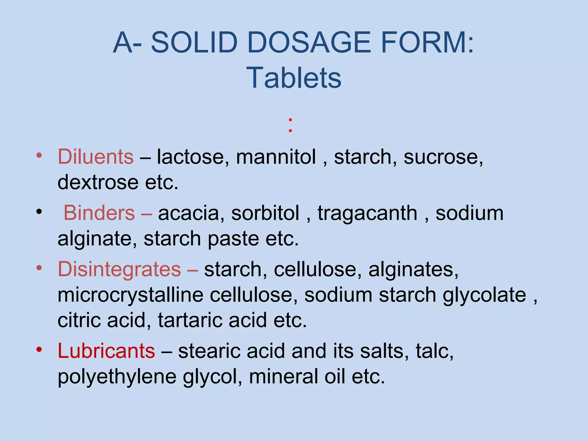 PHARMACEUTICAL EXCIPIENTS | PPT