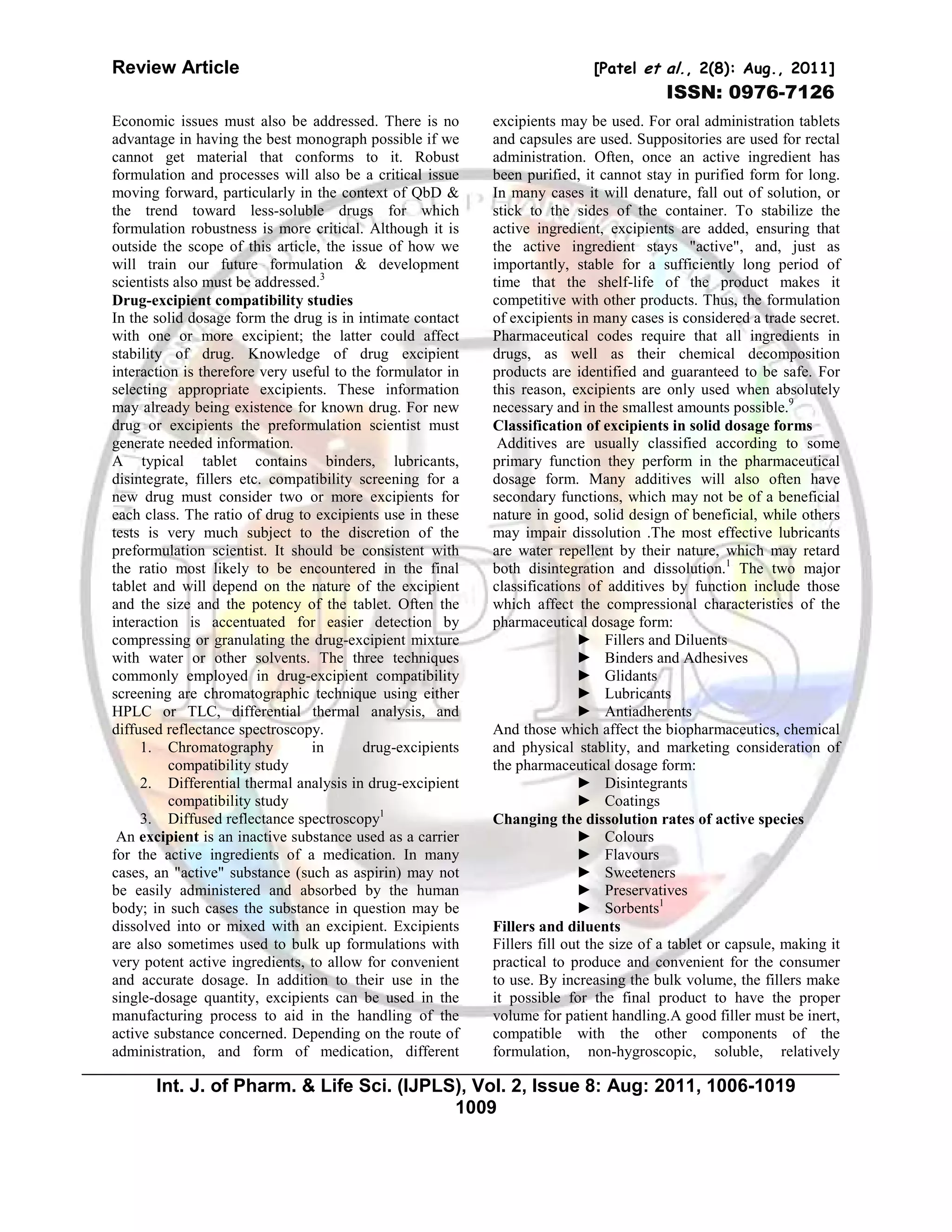 Excipients in solid_dosage_forms | PDF
