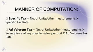 EXCISE-TAX-2024 practical computation basic concept of excise tax.pptx