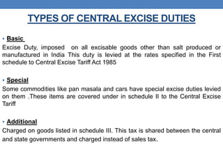 Excise Duty | PPTX
