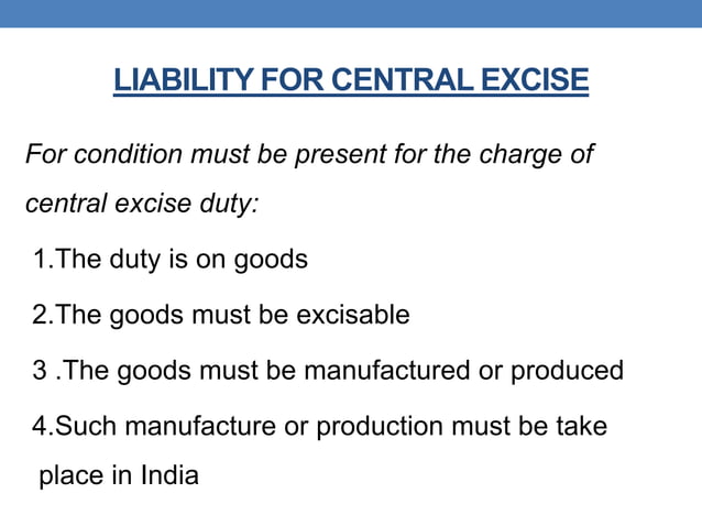 Excise Duty | PPTX | Personal Taxes | Personal Finance